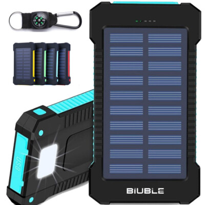 Portable 9000000mah Solar Power Bank Pack USB LED Pack Battery Charger ...