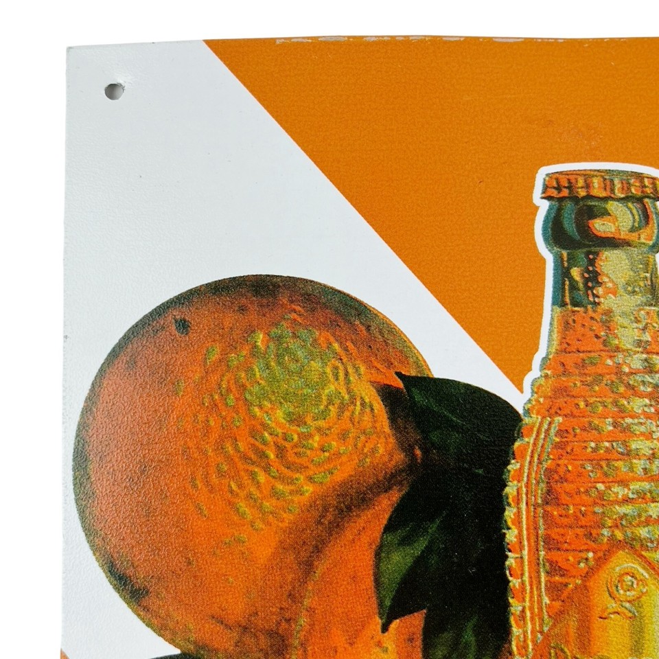 Orange Crush Soda Metal Sign Wall Art Advertising Bar Decor Fresh Pop Repro 8x16 | eBay