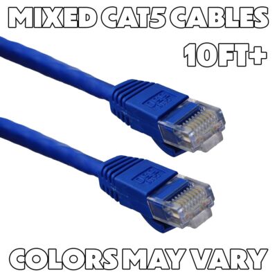 Mixed Ethernet Patch Cables (10-Foot & Longer / CAT5 or Better) Mixed ...