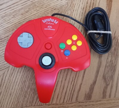 Performance SuperPad 64 Colors Red Controller for Nintendo 64 *FREE ...