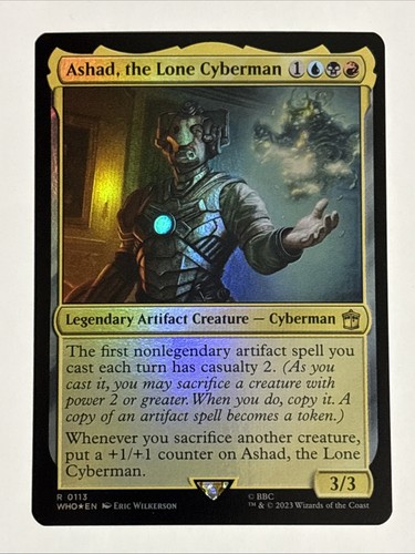 MTG Universes Beyond: Doctor Who Ashad, the Lone Cyberman Foil 0113 NM ...