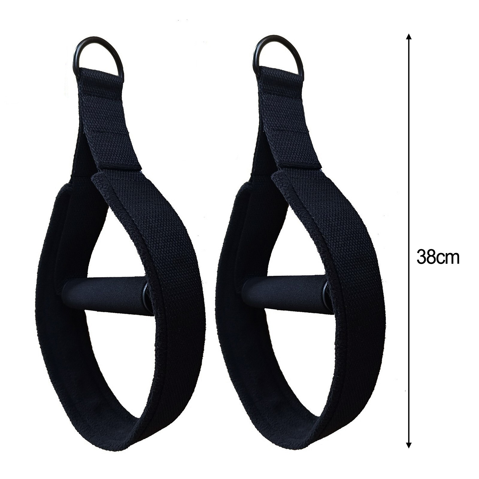 Double Loop Straps Training Belt Polar Fleece Yoga Straps Double Loop ...
