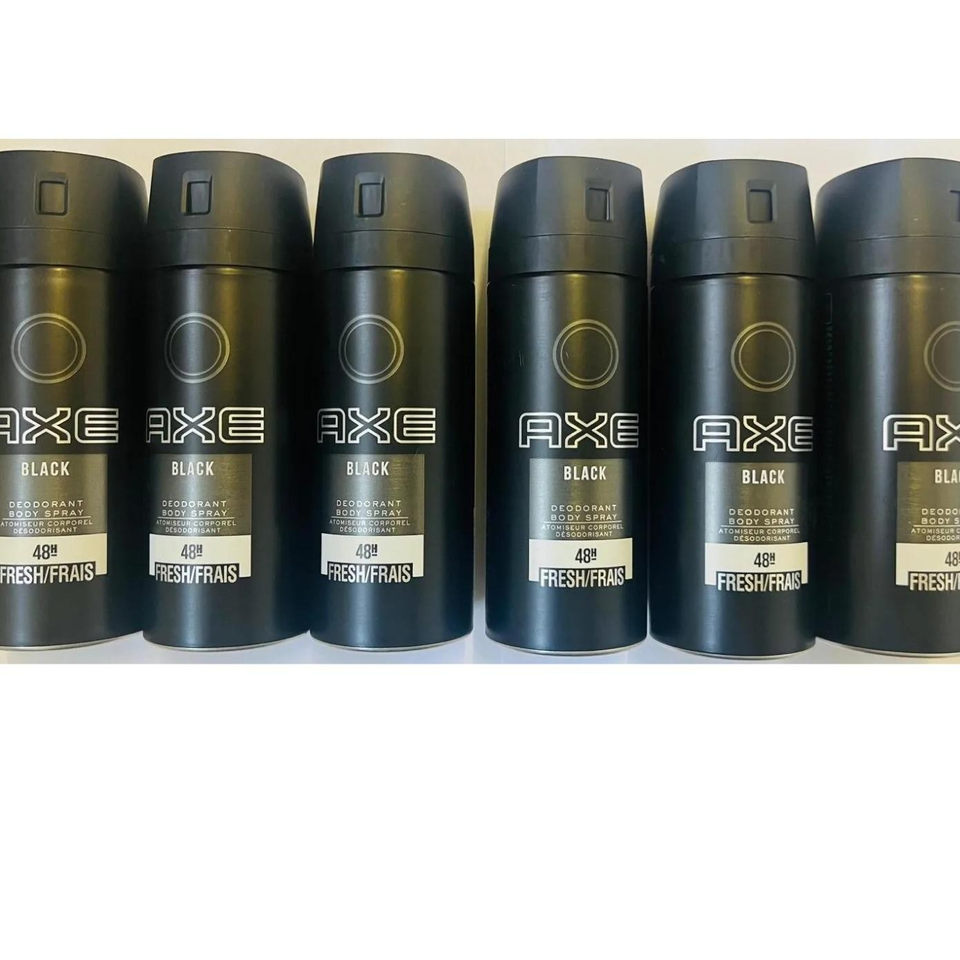 6 x Axe ( Lynx) Deodorant Body Spray 150ml Black Apollo Ice Excite ...