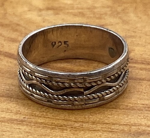 Vintage Sterling Silver Rope Band Ring Size 6 | eBay