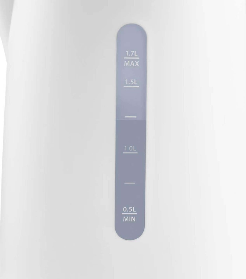 1.7L Plastic Kettle Cordless Electric Boil Dry Protection White 1500W ...