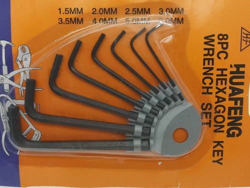 1set Metric Allen Key Hex Keys Alan Allan Wrench Steel Tools 1.5mm ...