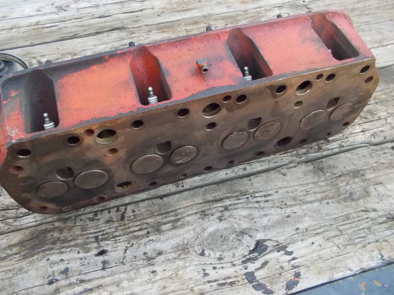 Allis Chalmers WD45 WD 45 AC tractor engine motor cylinder head w ...
