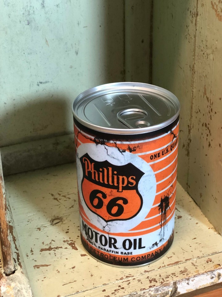Vintage, Replica, motor oil, cans Rusty, Motoring, Tin Can, Man Cave ...