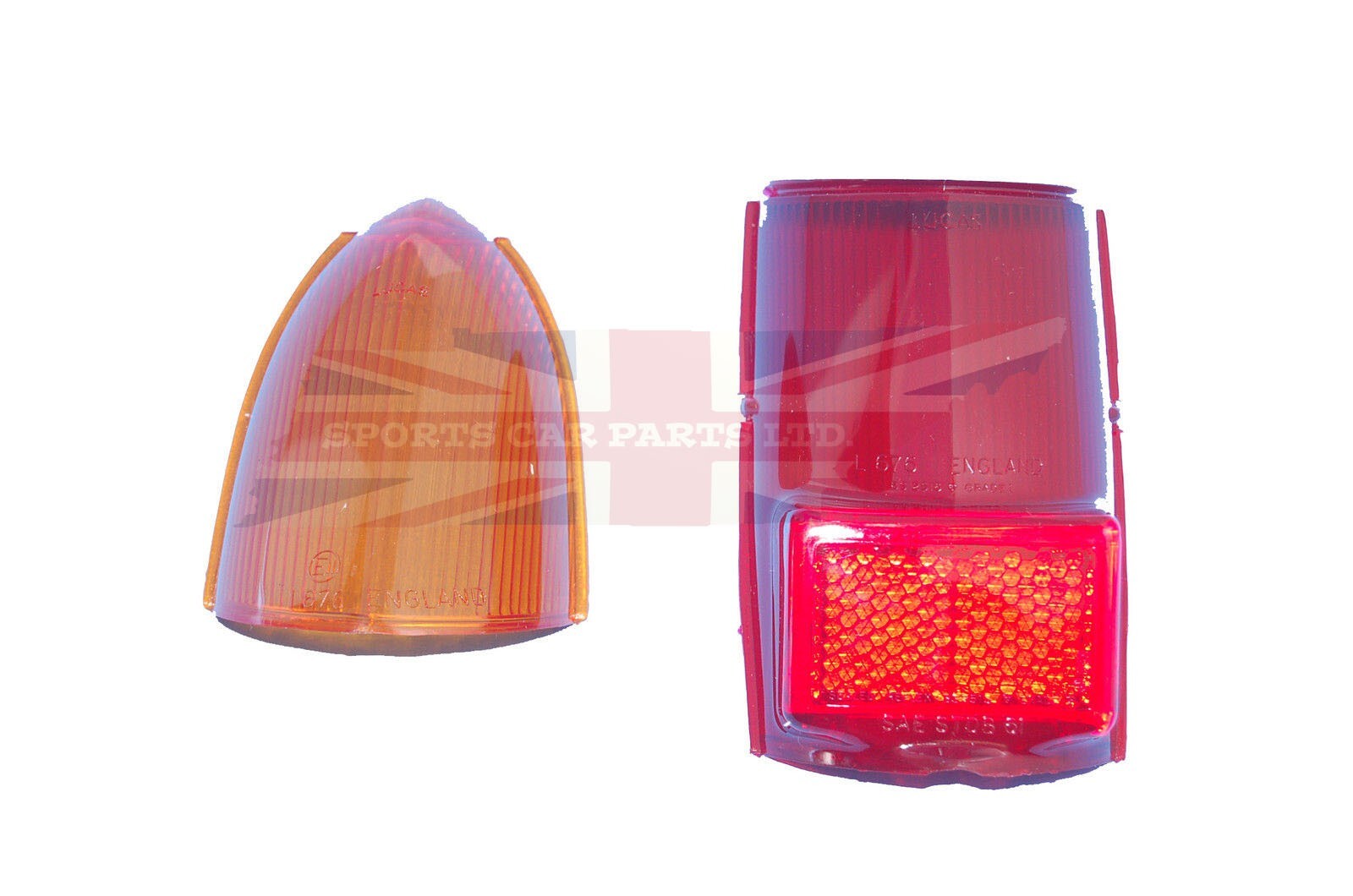 1962-1969 MGB MG Midget Tail Light Assembly Pair Upper & Lower Stop ...