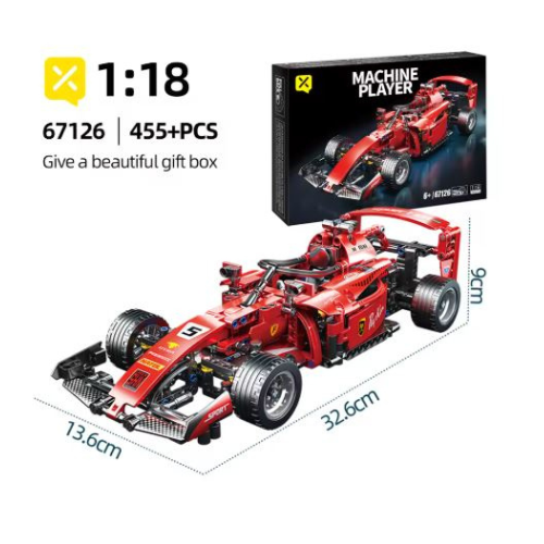 Building Blocks, F1 Car Technic Ferrari Formula 1 2022 F1 Race Car Set ...