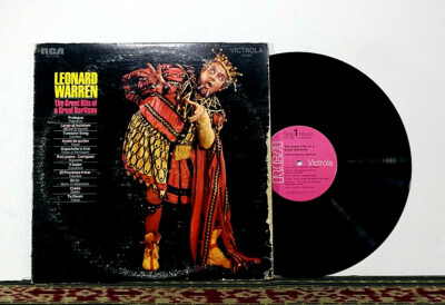 Leonard Warren ‎– The Great Hits Of A Great Baritone, 1971, LP Opera ...