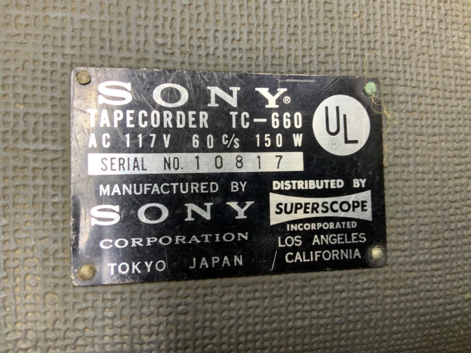 Sony TC-660 Reel to Reel Tape Recorder | Japan