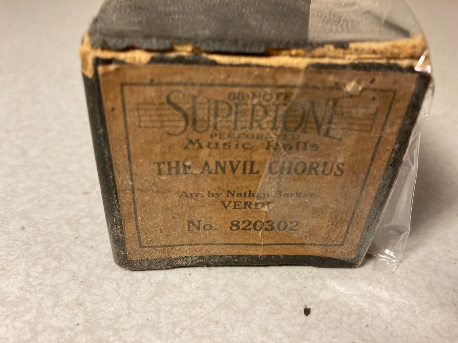 Vintage Supertone The Anvil Chorus 820302 by Nathan Barker Piano Roll ...