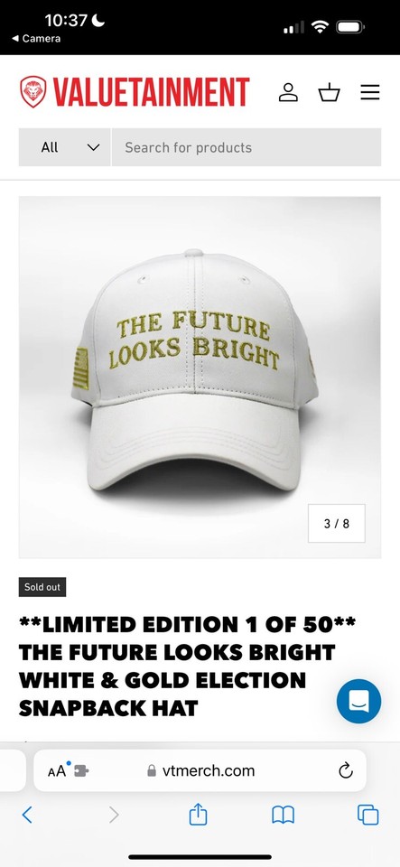 Valuetainment PBD Future Looks Bright Hat - 1 of 50 Limited Edition | eBay