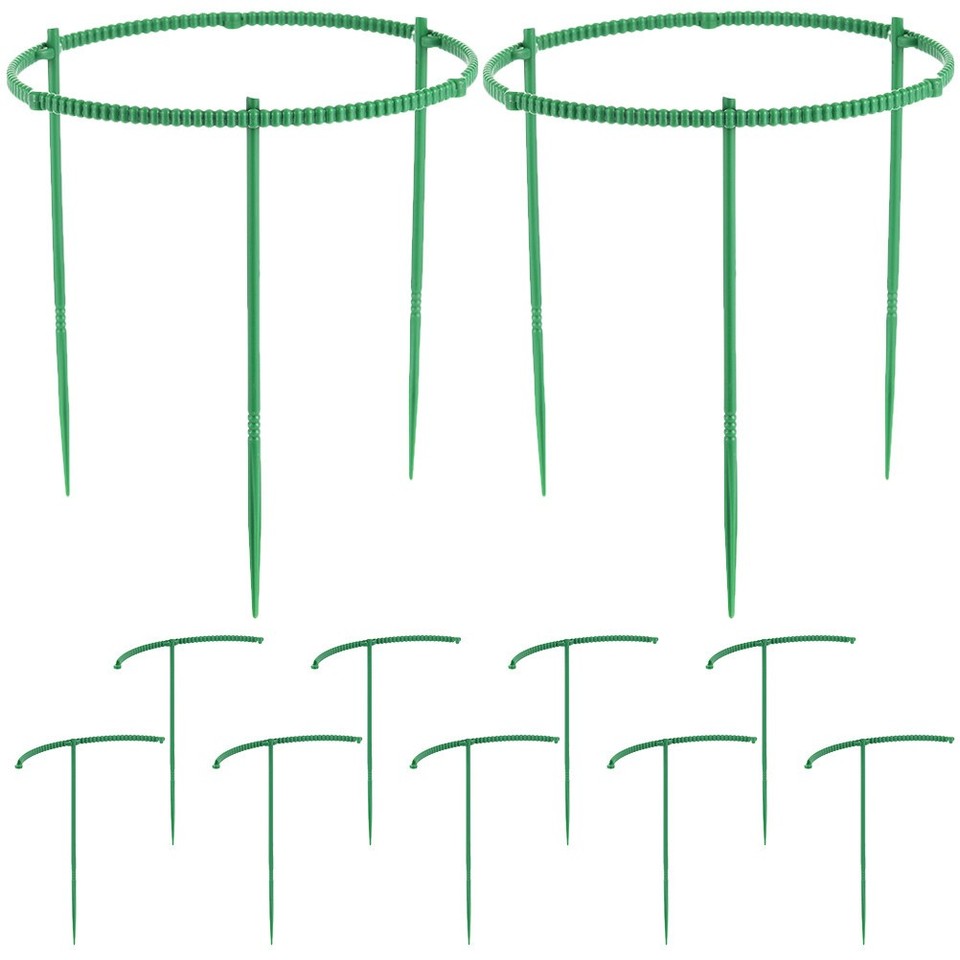 15 Pcs Flower Stake Support Supports Stakes Flowers Pot Holder Ring ...