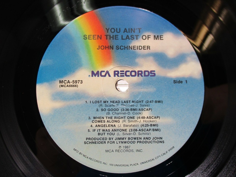 JOHN SCHNEIDER "You Ain't Seen The Last Of Me!" LP Record VG++ ...
