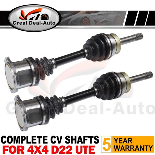 2 Front CV Joint Axle Shaft for Nissan Navara D22 Ute 4WD 4X4 DX ST ST ...