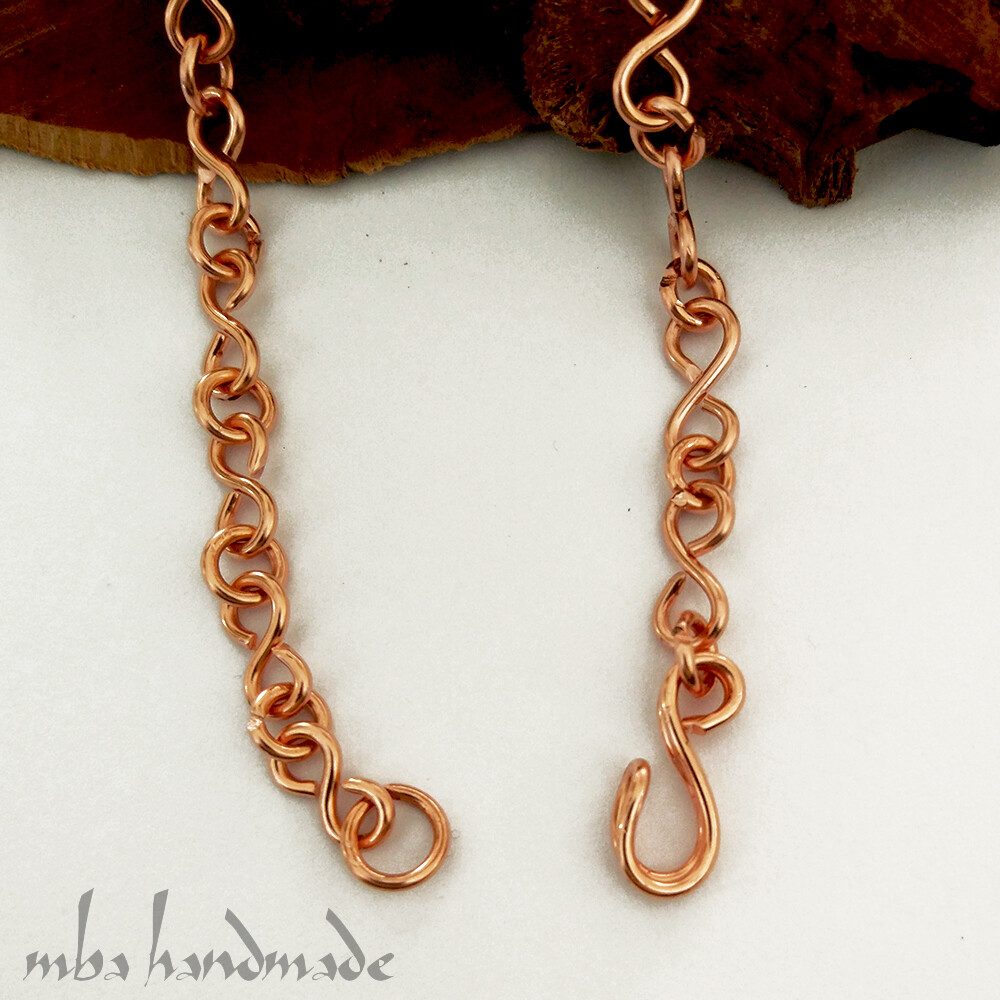 Handmade Pure Copper Chain Lenght 20''-22''-24''-30'' / 50-56-61-76 cm ...