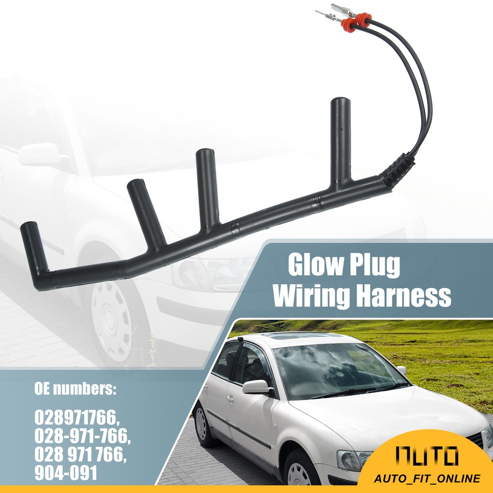 Glow Plug Wiring Harness Plug 028971766 Custom for Volkswagen Beetle ...