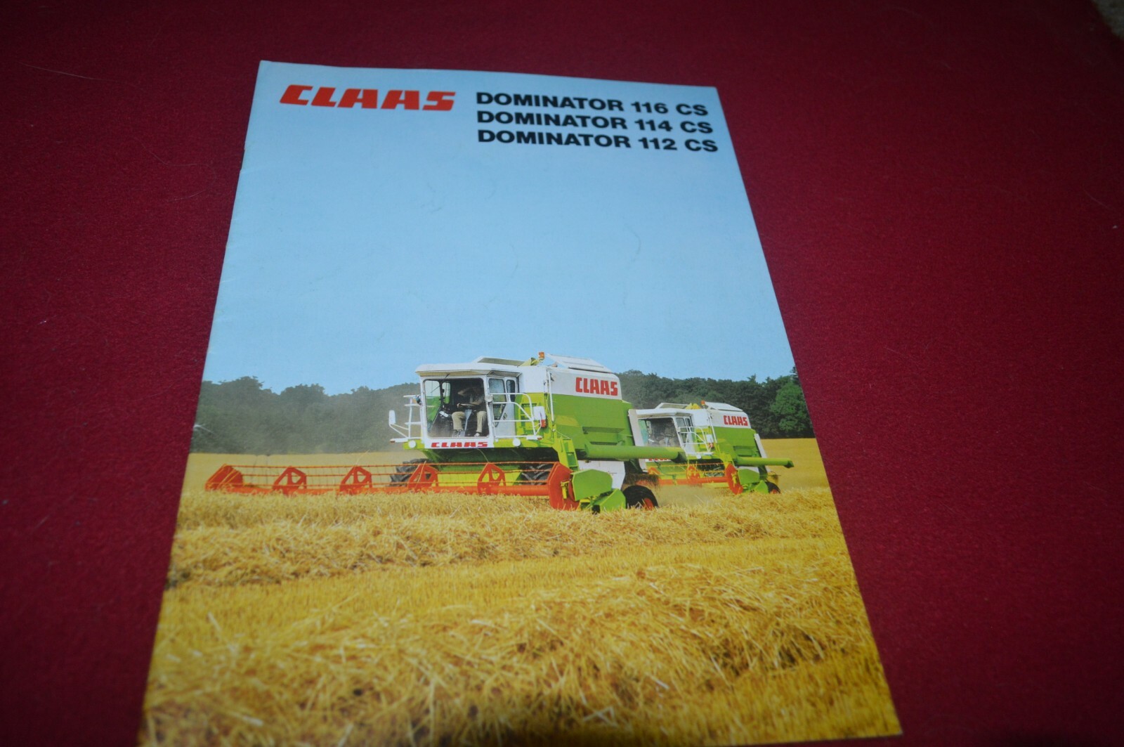 Claas 116 CS 114 CS 112 CS Dominator Combine Brochure FCCA | eBay