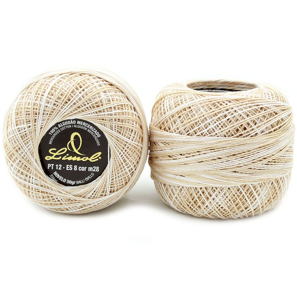 Limol Size 12 Multicolor 50 Grs 100% Mercerized Crochet Thread Cotton ...