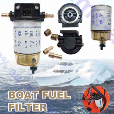 Boat Fuel Filter Marine Fuel Water Separator Mercury/Yamaha Outboard 10 ...