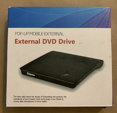 Ziweo Pop Up Mobile External DVD Drive New | eBay