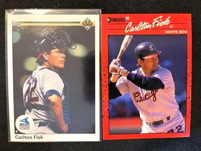 MLB - Carlton Fisk 1990 Upper Deck & 1990 Donruss Baseball - White Sox ...