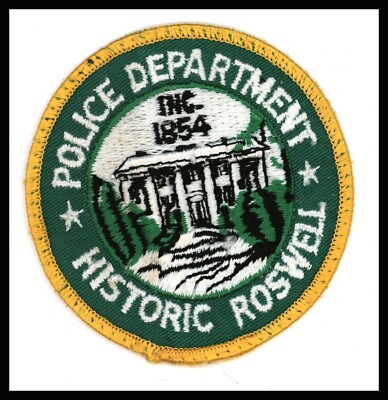 Historic Roswell Georgia Police 3.25" Embroidered Patch | eBay