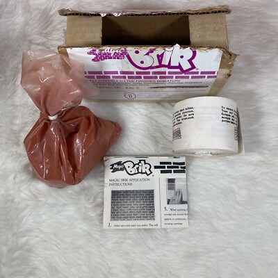 "Magic Masonry" Brik Brick Tape + Mix 9sqft Miniature Dollhouse Kit No ...