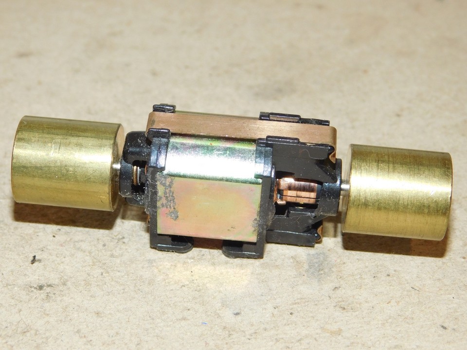 Athearn HO Parts Diesel Locomotive Motor w/ Long Brass Flywheels RUNS ...