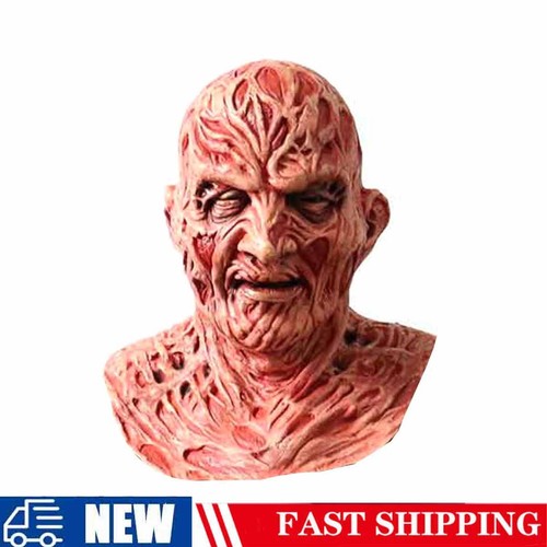 Freddy Krueger Horror Fancy Dress Latex Mask Halloween Cosplay Party ...