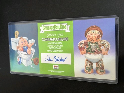 garbage pail kids sketch GPK John Brewer 1/1 35Th Anniversary Trifold ...