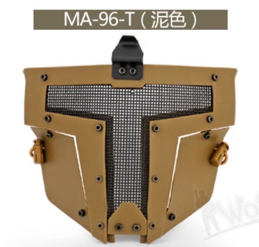 Tactical Steel Full Face Mask Shield Protector For ACH / MICH / FAST ...