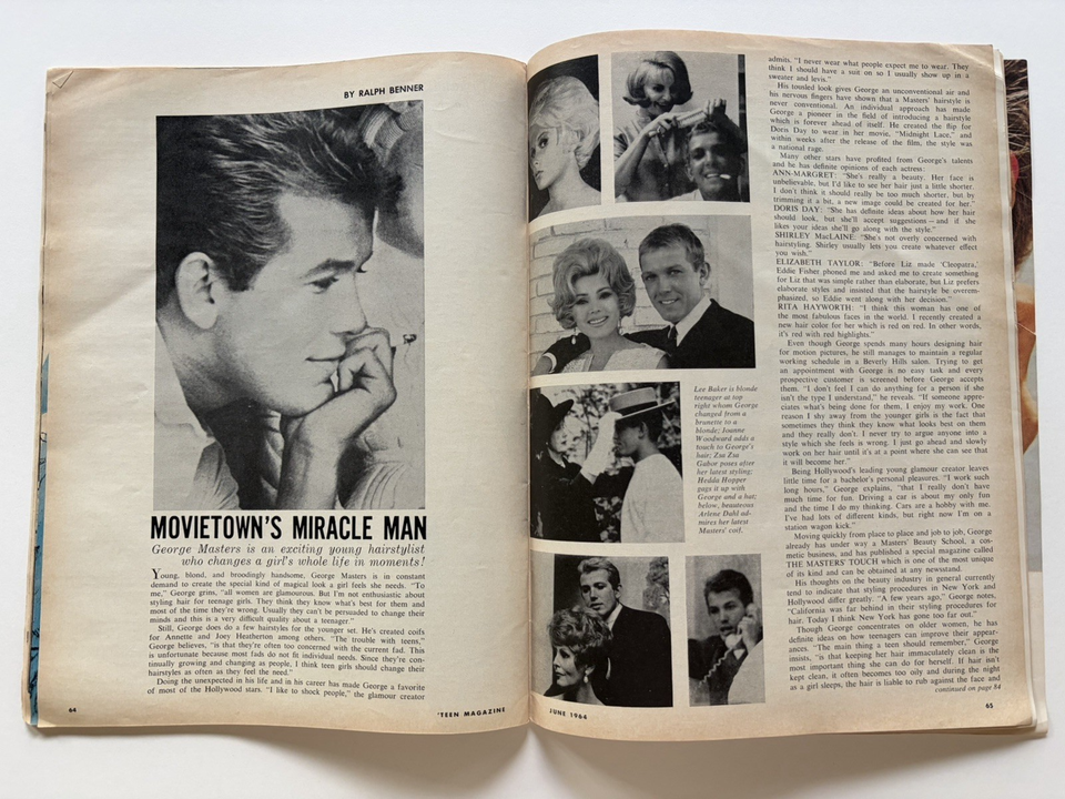 ‘TEEN Magazine ~ June 1964 ~ Hayley Mills ~ Beatles | eBay