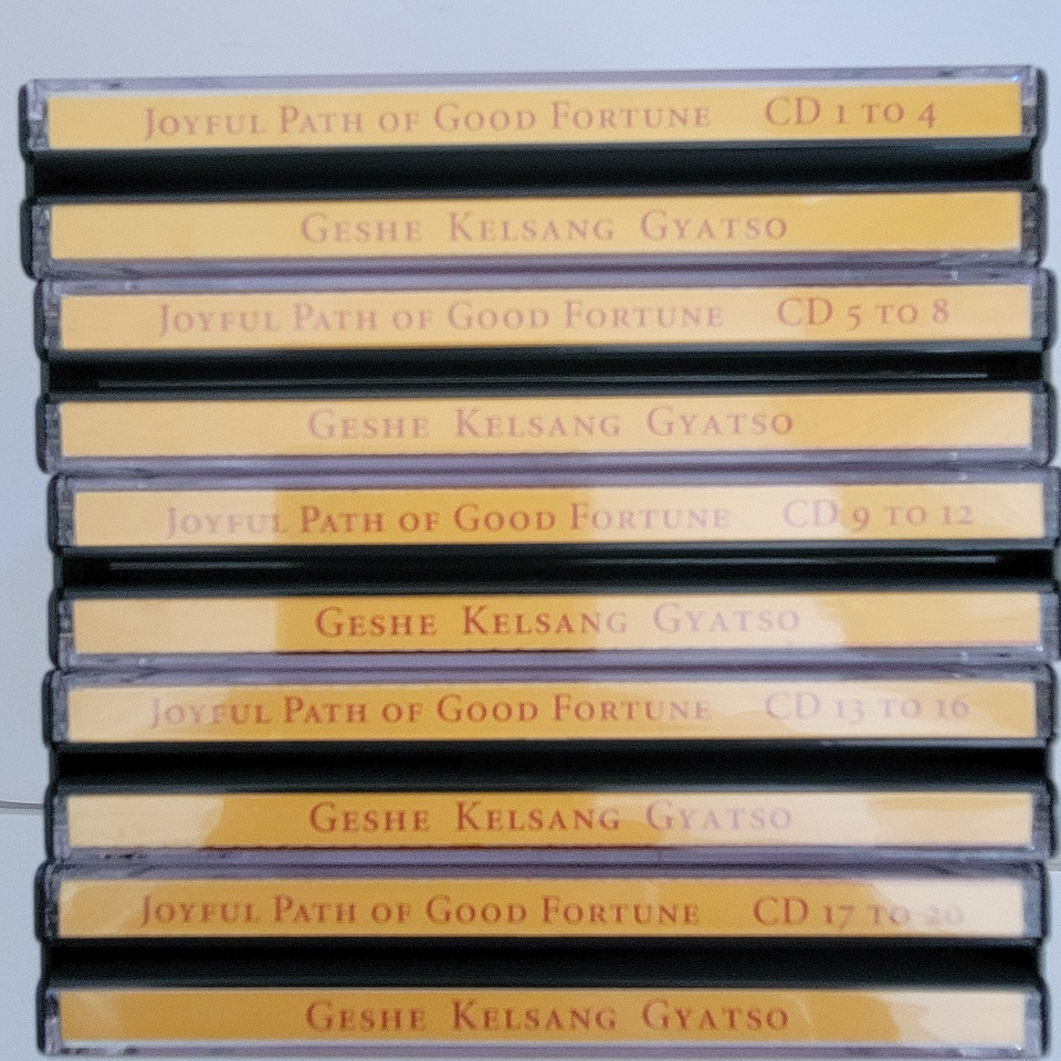 AUDIOBOOK JOYFUL PATH GOOD FORTUNE 20 CDs!! Gyatso Buddhism Meditation ...