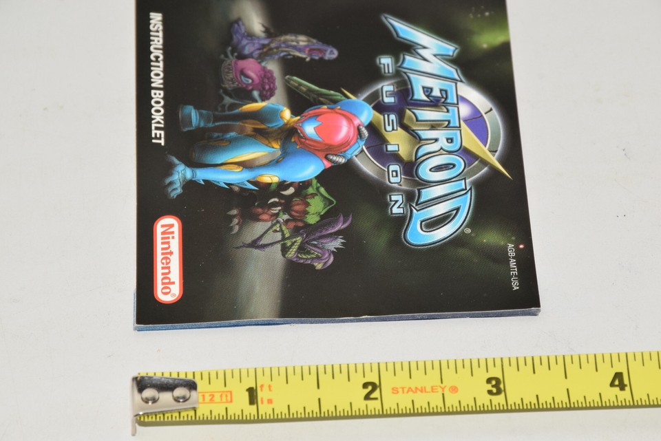 Metroid Fusion Instruction Manual ONLY - Game Boy Advance Game - No ...