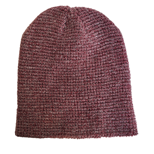 Yea.Nice Beanie Soft Acrylic Burgundy Waffle Weave Premium Beanie Hat ...