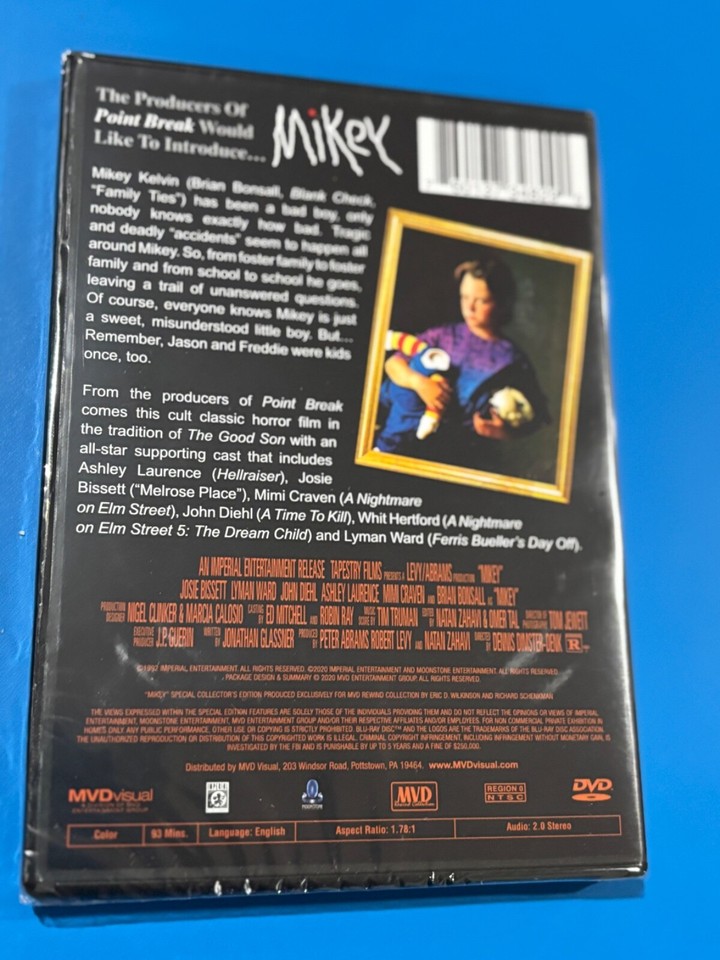 Mikey DVD 1992 Brian Bonsall Horror Movie 90's HORROR 760137348290 | eBay