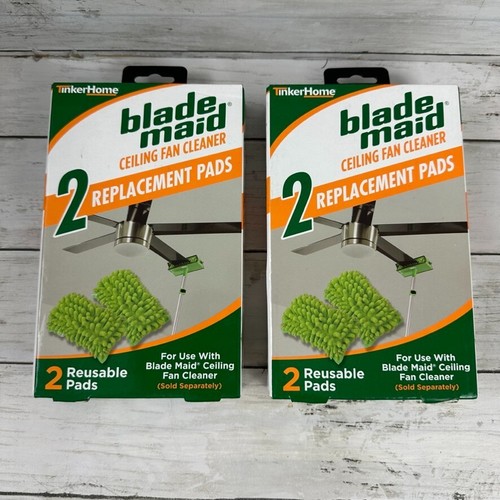 2x BLADE MAID replacement pads set of 2 ceiling fan cleaner duster new ...