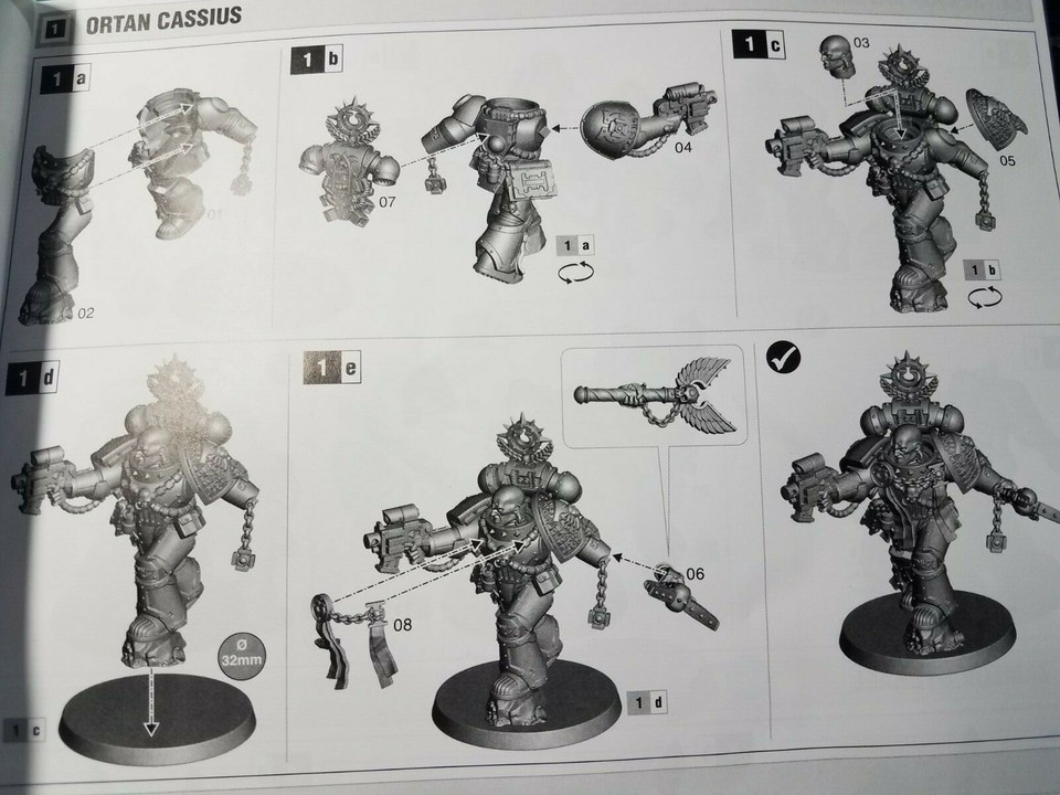 40k Ultramarines Space Marine ORTAN CASSIUS Chaplain Deathwatch ...