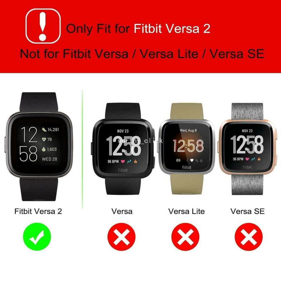 3 X for Fitbit Versa 2 3 4 Screen Portector Soft TPU Case Full Body ...