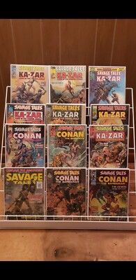 Savage Tales #1-11+annual Conan -1st App Man-thing -1971 Marvel MCU ...
