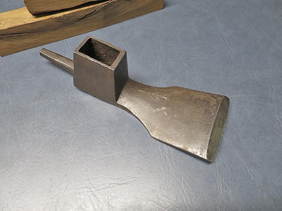 CARPENTER POLL ADZE HEAD MARKED OVB OUR VERY BEST ~ TIMBER FRAMING | eBay