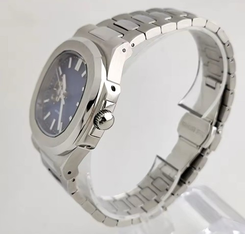 Naut Style w/ NH35 Automatic Movement Custom Teal Blue Dial Japan 100M ...