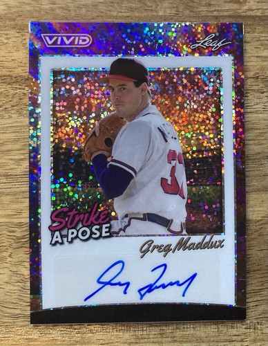 2024 Leaf Vivid Baseball Greg Maddux ‘Strike A Pose’ Auto /10 | eBay.de