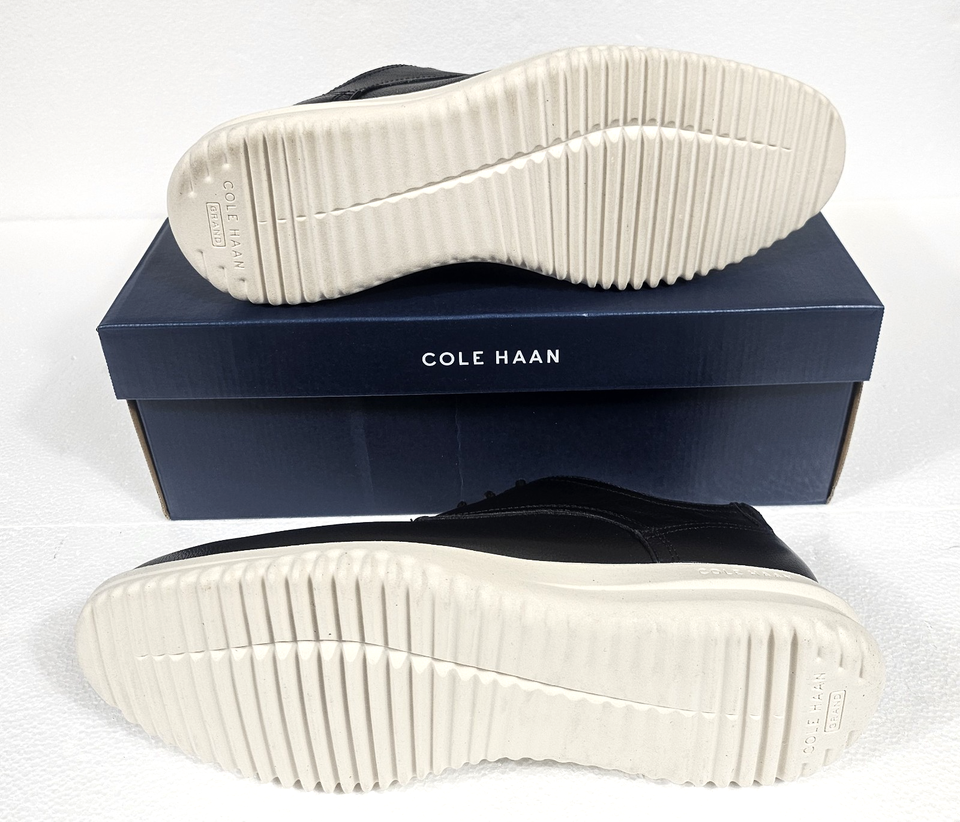 Cole Haan Shoes Men's 12 Grand Plain Toe Oxford Black Leather Ivory ...