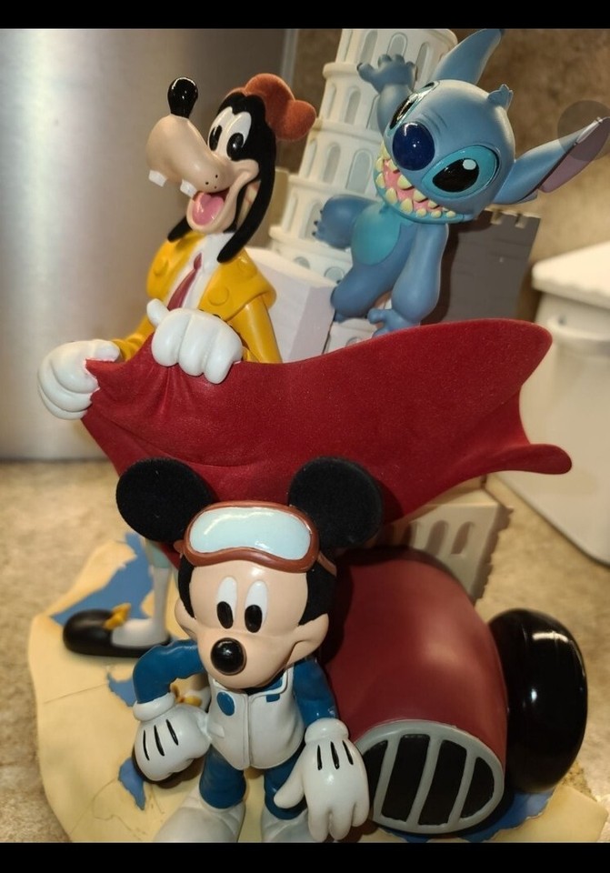 LARGE Disney Mediterian Cruise Exclusive Statue MICKEY GOOFY STITCH ...