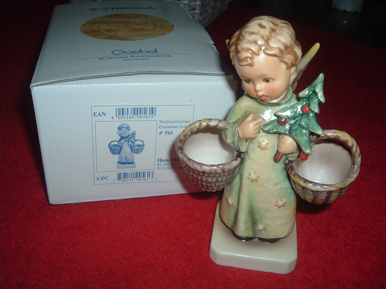 HUMMEL Christmas Angel, #301, TMK-7, NEW, Mint, Original Box | eBay