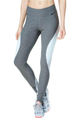 NEW NIKE [L] Women's POWER LEGEND Tight Yoga/Gym Leggings-Grey/Blue 904470-071 | eBay